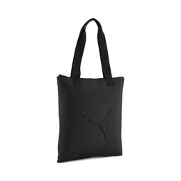 Schultertasche Puma "BUZZ TOTE", M&auml;dchen, Gr. B/H/T: 35cm x 39cm, schwarz (Puma schwarz), Polyester, unifarben, Taschen Schultertasche, sportlicher Stil, mit Tragegriffen aus Gurtband, aus Polyester