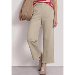 7/8-Hose Street One, Damen, Gr. 32, L&auml;nge 28, cobble stone, Stoff, 61% Viskose, 32% Polyamid, 7% Elasthan, unifarben, normal 7/8-L&auml;nge, Hosen 7/8-Hose, High Waist