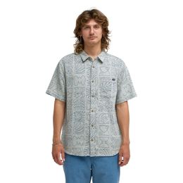 Kurzarmhemd Billabong "Sundays Jacquard", Herren, Gr. L, US-Gr&ouml;&szlig;en, braun, Obermaterial: 100% Baumwolle., Hemden