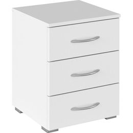 Nachtkommode Rauch "Nachttisch Nachtkonsole Beistelltisch Kommode Sideboard TORRENT", wei&szlig; (alpinwei&szlig;), B:40cm H:52cm T:40cm, Holzwerkstoff, Sideboards, mit 2 ger&auml;umigen Schubk&auml;sten, Breite 40 cm MADE IN GERMANY