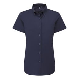Premier - "Supreme" Formelles Hemd f&uuml;r Damen kurz&auml;rmlig (Marineblau)