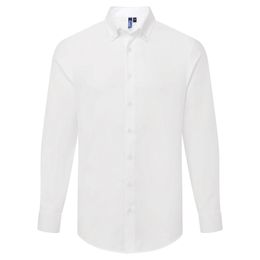 Premier - "Supreme" Formelles Hemd f&uuml;r Herren Lang&auml;rmlig (Wei&szlig;)