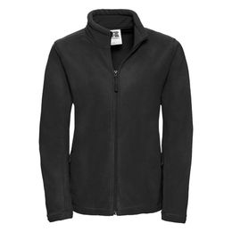Russel Athletic Russell - Fleecejacke Durchgehender Rei&szlig;verschluss f&uuml;r Damen - F&uuml;r Au&szlig;en (Schwarz)
