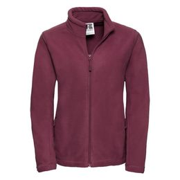 Russel Athletic Russell - Fleecejacke Durchgehender Rei&szlig;verschluss f&uuml;r Damen - F&uuml;r Au&szlig;en (Burgunderrot)