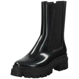 Stiefel Tamaris "Tamaris Stiefelette Lederimitat", Damen, Gr. 39, schwarz, Lederimitat, Schuhe Stiefel