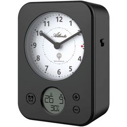 Funkwecker Atlanta "1848-7", schwarz, Wecker, Funkwecker