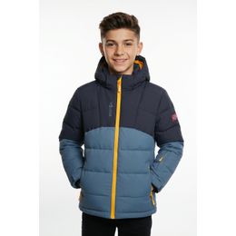 Funktionsjacke Trollkids "KIDS GRYLLEFJORD JACKET", M&auml;dchen, Gr. 164, grau (schwarz, steel), Web, Obermaterial: 100% Polyester. Futter: 100% Polyester. Wattierung: 100% Polyester, unifarben mit Farbeins&auml;tzen, normal, hoch geschlossener Ausschnitt, eingefasste Kante mit Klettverschluss, Jacken Funktionsjacke, f&uuml;r sportliche Aktivit&auml;ten und Outdoor-Abenteuer, winddicht