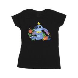 Disney - "Lilo & Stitch Birds" T-Shirt f&uuml;r Damen (Schwarz)