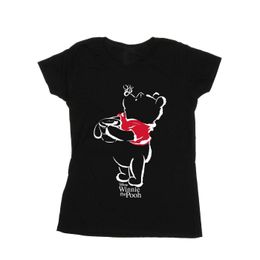 Disney - "Winnie The Pooh Drawing" T-Shirt f&uuml;r Damen (Schwarz)
