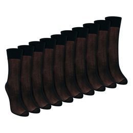 10er-Pack Damen Kn&ouml;chelhohe Pop-Socken 15 Denier Leichte Durchsichtige Socken