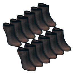 12er Pack Damen Unsichtbare Pop-Socken 15 Denier Leichte No-Show Socken