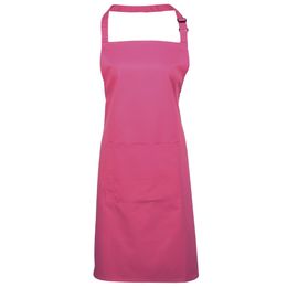 Premier Ladies/Womens Colours Bip Sch&uuml;rze mit Tasche (2er-Pack) (Hot Pink)
