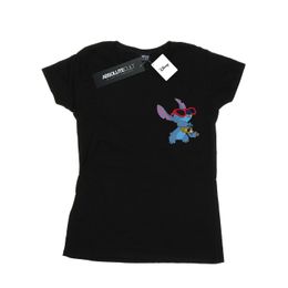 Disney - "Lilo And Stitch Guitar" T-Shirt f&uuml;r Damen (Schwarz)