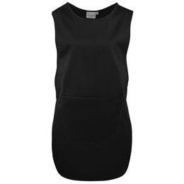 Premier Ladies/Womens Long Length Pocket Tabard (Schwarz)