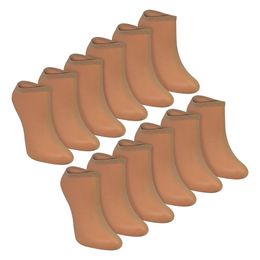 12er Pack Damen Unsichtbare Pop-Socken 15 Denier Leichte No-Show Socken