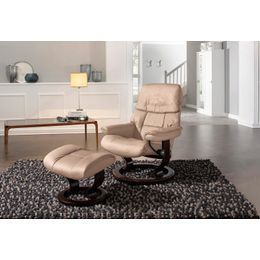 Relaxsessel stressless "Ruby", beige (sand paloma), B:79cm H:98cm T:76cm, Leder PALOMA: Paloma ist ein durchgef&auml;rbtes Semianilin-M&ouml;belleder mit nat&uuml;rlicher Narbung. Es wurde mit einer leichten Oberfl&auml;chenbehandlung versehen, um es best&auml;ndiger zu machen. Paloma ist weich im Griff und hat eine warme Ausstrahlung. Es ist atmungsaktiv und feuchtigkeitsabsorbierend. Paloma wird besonders von all jenen 