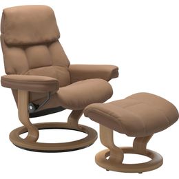 Relaxsessel stressless "Ruby", braun (latte batick), B:79cm H:98cm T:76cm, Leder PALOMA: Paloma ist ein durchgef&auml;rbtes Semianilin-M&ouml;belleder mit nat&uuml;rlicher Narbung. Es wurde mit einer leichten Oberfl&auml;chenbehandlung versehen, um es best&auml;ndiger zu machen. Paloma ist weich im Griff und hat eine warme Ausstrahlung. Es ist atmungsaktiv und feuchtigkeitsabsorbierend. Paloma wird besonders von all jenen