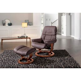 Relaxsessel stressless "Ruby", braun (braun batick), B:79cm H:98cm T:76cm, Leder PALOMA: Paloma ist ein durchgef&auml;rbtes Semianilin-M&ouml;belleder mit nat&uuml;rlicher Narbung. Es wurde mit einer leichten Oberfl&auml;chenbehandlung versehen, um es best&auml;ndiger zu machen. Paloma ist weich im Griff und hat eine warme Ausstrahlung. Es ist atmungsaktiv und feuchtigkeitsabsorbierend. Paloma wird besonders von all jenen