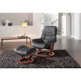 Relaxsessel stressless "Ruby", grau (rock paloma), B:79cm H:98cm T:76cm, Leder PALOMA: Paloma ist ein durchgef&auml;rbtes Semianilin-M&ouml;belleder mit nat&uuml;rlicher Narbung. Es wurde mit einer leichten Oberfl&auml;chenbehandlung versehen, um es best&auml;ndiger zu machen. Paloma ist weich im Griff und hat eine warme Ausstrahlung. Es ist atmungsaktiv und feuchtigkeitsabsorbierend. Paloma wird besonders von all jenen g