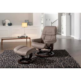 Relaxsessel stressless "Ruby", braun (mole batick), B:79cm H:98cm T:76cm, Leder PALOMA: Paloma ist ein durchgef&auml;rbtes Semianilin-M&ouml;belleder mit nat&uuml;rlicher Narbung. Es wurde mit einer leichten Oberfl&auml;chenbehandlung versehen, um es best&auml;ndiger zu machen. Paloma ist weich im Griff und hat eine warme Ausstrahlung. Es ist atmungsaktiv und feuchtigkeitsabsorbierend. Paloma wird besonders von all jenen 