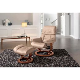 Relaxsessel stressless "Ruby", beige (sand paloma), B:79cm H:98cm T:76cm, Leder PALOMA: Paloma ist ein durchgef&auml;rbtes Semianilin-M&ouml;belleder mit nat&uuml;rlicher Narbung. Es wurde mit einer leichten Oberfl&auml;chenbehandlung versehen, um es best&auml;ndiger zu machen. Paloma ist weich im Griff und hat eine warme Ausstrahlung. Es ist atmungsaktiv und feuchtigkeitsabsorbierend. Paloma wird besonders von all jenen 