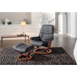 Relaxsessel stressless "Ruby", grau (grau batick), B:79cm H:98cm T:76cm, Leder PALOMA: Paloma ist ein durchgef&auml;rbtes Semianilin-M&ouml;belleder mit nat&uuml;rlicher Narbung. Es wurde mit einer leichten Oberfl&auml;chenbehandlung versehen, um es best&auml;ndiger zu machen. Paloma ist weich im Griff und hat eine warme Ausstrahlung. Es ist atmungsaktiv und feuchtigkeitsabsorbierend. Paloma wird besonders von all jenen g