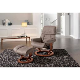Relaxsessel stressless "Ruby", braun (mole batick), B:79cm H:98cm T:76cm, Leder PALOMA: Paloma ist ein durchgef&auml;rbtes Semianilin-M&ouml;belleder mit nat&uuml;rlicher Narbung. Es wurde mit einer leichten Oberfl&auml;chenbehandlung versehen, um es best&auml;ndiger zu machen. Paloma ist weich im Griff und hat eine warme Ausstrahlung. Es ist atmungsaktiv und feuchtigkeitsabsorbierend. Paloma wird besonders von all jenen 