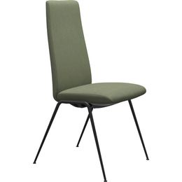 Polsterstuhl stressless "Laurel", gr&uuml;n (gr&uuml;n dinamica, schwarz matt), B:57cm H:105cm T:60cm, Microfaser DINAMICA (88% Polyester, 12% Polyurethan), St&uuml;hle, Polsterstuhl, High Back, Gr&ouml;&szlig;e M, mit Beinen aus Stahl in Schwarz matt