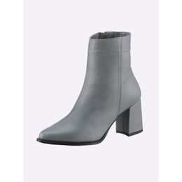 Stiefelette Andrea Conti, Damen, Gr. 40, grau, Nubukleder, Rindsleder, Schuhe Stiefelette