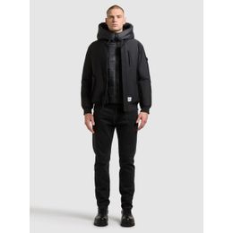 Bomberjacke Khujo "CLEMAT", Herren, Gr. L, obrage grau, 83% Polyester, 17% Elasthan, unifarben, regular fit h&uuml;ftlang, eingesetzt Rippb&uuml;ndchen mit Gummizug, Jacken Bomberjacke