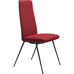 Polsterstuhl stressless "Laurel", rot (berry rot dinamica, schwarz matt), B:57cm H:105cm T:60cm, Microfaser DINAMICA (88% Polyester, 12% Polyurethan), St&uuml;hle, Polsterstuhl, High Back, Gr&ouml;&szlig;e M, mit Beinen aus Stahl in Schwarz matt