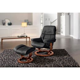 Relaxsessel stressless "Ruby", schwarz (schwarz batick), B:79cm H:98cm T:76cm, Leder PALOMA: Paloma ist ein durchgef&auml;rbtes Semianilin-M&ouml;belleder mit nat&uuml;rlicher Narbung. Es wurde mit einer leichten Oberfl&auml;chenbehandlung versehen, um es best&auml;ndiger zu machen. Paloma ist weich im Griff und hat eine warme Ausstrahlung. Es ist atmungsaktiv und feuchtigkeitsabsorbierend. Paloma wird besonders von all j
