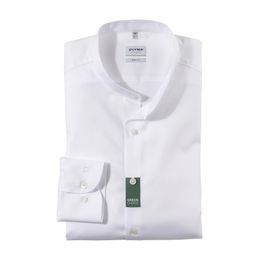 Businesshemd OLYMP "Level Five body fit", Herren, Gr. 37, N-Gr, wei&szlig;, Web, Obermaterial: 97% Baumwolle, 3% Elastolefin, 2-Knopf-Manschette, Hemden