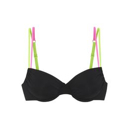 Buffalo B&uuml;gel-Bikini-Top, Schwarz, Gr. 44E, Damen, B&uuml;gel-Bikinis, Material: Polyamid, Elasthan