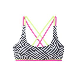 Buffalo Damen Bustier-Bikini-Top, Schwarz, Gr. 44C/D, Bustier-Bikinis, Material: Polyamid
