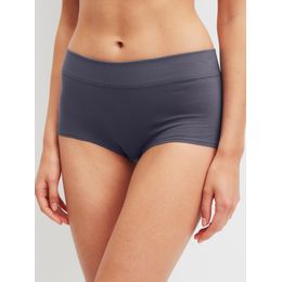 Panty Calida "Elastic", Damen, Gr. XS (36/38), grau (graystone), Single Jersey, Obermaterial: 94% Baumwolle, 6% Elasthan, k&ouml;rpernah, Unterhosen Panty, mit breitem Elastikbund, sportlicher Look, Single Jersey-Qualit&auml;t