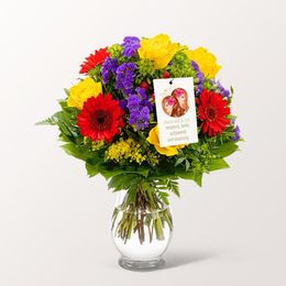 Sternzeichen-Blumenstrau&szlig; Zwilling