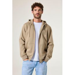 Garcia Sweatjacke in Beige - 50% | Gr&ouml;&szlig;e L | Herren-sweatshirts-jacken