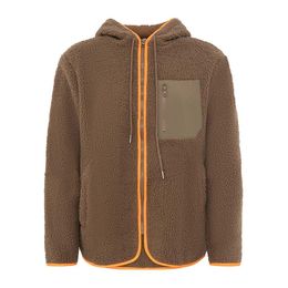 Zwillingsherz Fleecejacke "Classic" in Hellbraun - 48% | Gr&ouml;&szlig;e M | Damenjacken