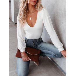 LA Angels Bluse in Wei&szlig; - 52% | Gr&ouml;&szlig;e M | Damen-blusen