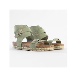 Sunbay Leder-Sandalen "Dooly" in Gr&uuml;n - 60% | Gr&ouml;&szlig;e 37 | Damen-sandalen