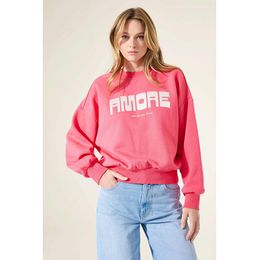 Garcia Sweatshirt in Pink - 53% | Gr&ouml;&szlig;e L | Damen-sweatshirts-jacken