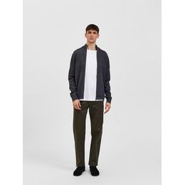 Selected Homme Sweatjacke "Maine" in Grau - 68% | Gr&ouml;&szlig;e L | Herren-sweatshirts-jacken