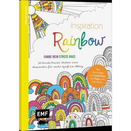 Inspiration Rainbow - 50 kunterbunte Motive zum Ausmalen f&uuml;r mehr Spa&szlig; im Alltag