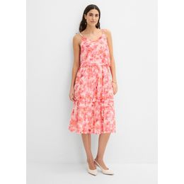 bonprix Midikleid aus softem Mesh, rosa, Gr.52/54 (XXL), sch&ouml;nes Jersey-Kleid aus Mesh