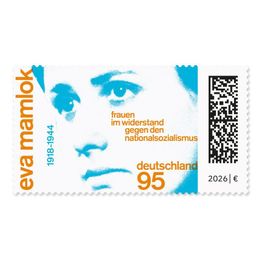 Eva Mamlok (1918-1944), Briefmarke zu 0,95 &euro;, 10er-Bogen