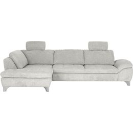 Ecksofa DIE PLANBAR "MP-IN14007", famosa ecru, B:306cm H:84cm T:197cm, 100% Polyester, Sofas, Ecksofa, wahlweise mit Bettfunktion und verstellbaren Kopfst&uuml;tzen