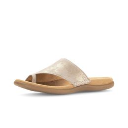 Zehentrenner Gabor "Zehentrenner", Damen, Gr. 36, beige, Schuhe Zehentrenner
