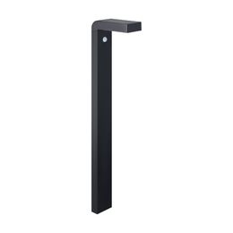 Eglo Stehlampe "BARACCONI Stehlampe, Alu, Kunststoff, IP44, Solar, Au&szlig;enlampe, Lampe", schwarz (schwarz satiniert), 18, H: 80cm, 1 Stk., Leuchten, Stehleuchte, L9 x B20 x H80 cm, schwarz, 18X0,2W inkl., Stehlampe