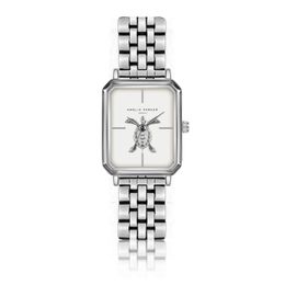 Quarzuhr AMELIA PARKER "AE5-B074S", silber, Armbanduhren, Damen, Quarzuhr